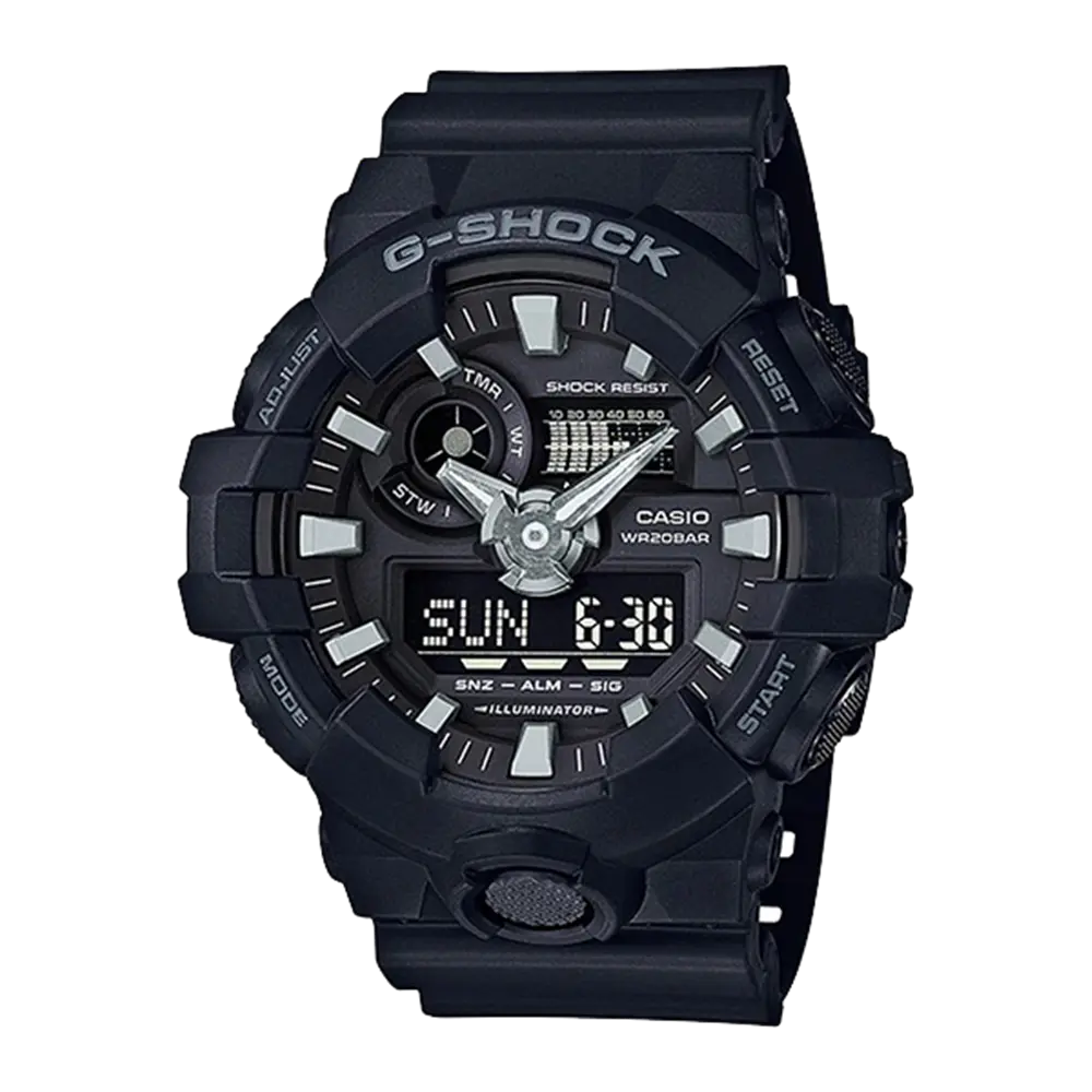 CASIO Muški sat GA-700-1B crni