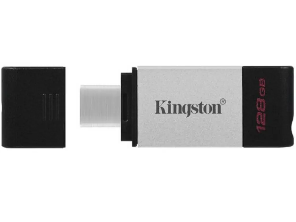 KINGSTON USB memorija DataTraveler 80 128GB 3.2 srebrno-crna