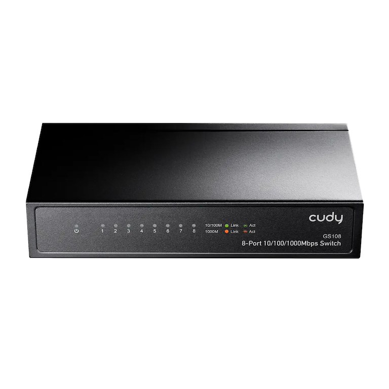 CUDY Switch 8-port GS108 crni