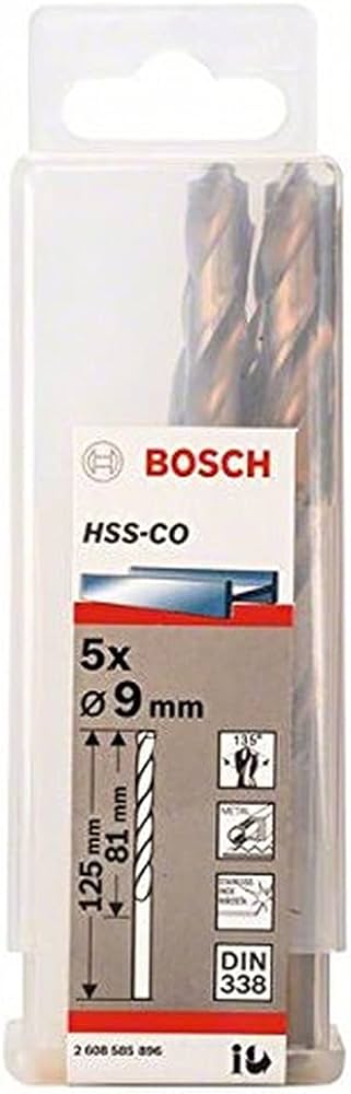 Bosch burgija za metal HSS-Co, DIN 338 9 mm, 2608585896, 1 komad
