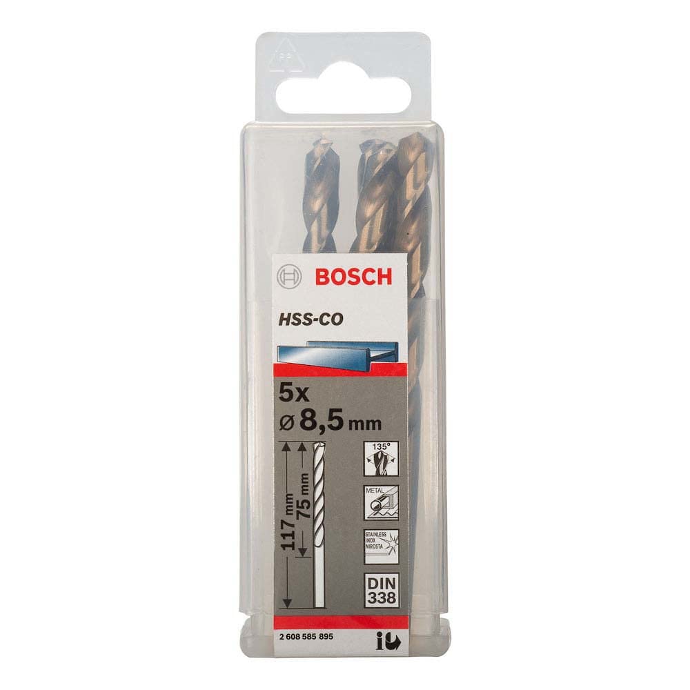 Bosch burgija za metal HSS-Co, DIN 338 8.5 mm, 2608585895, 1 komad