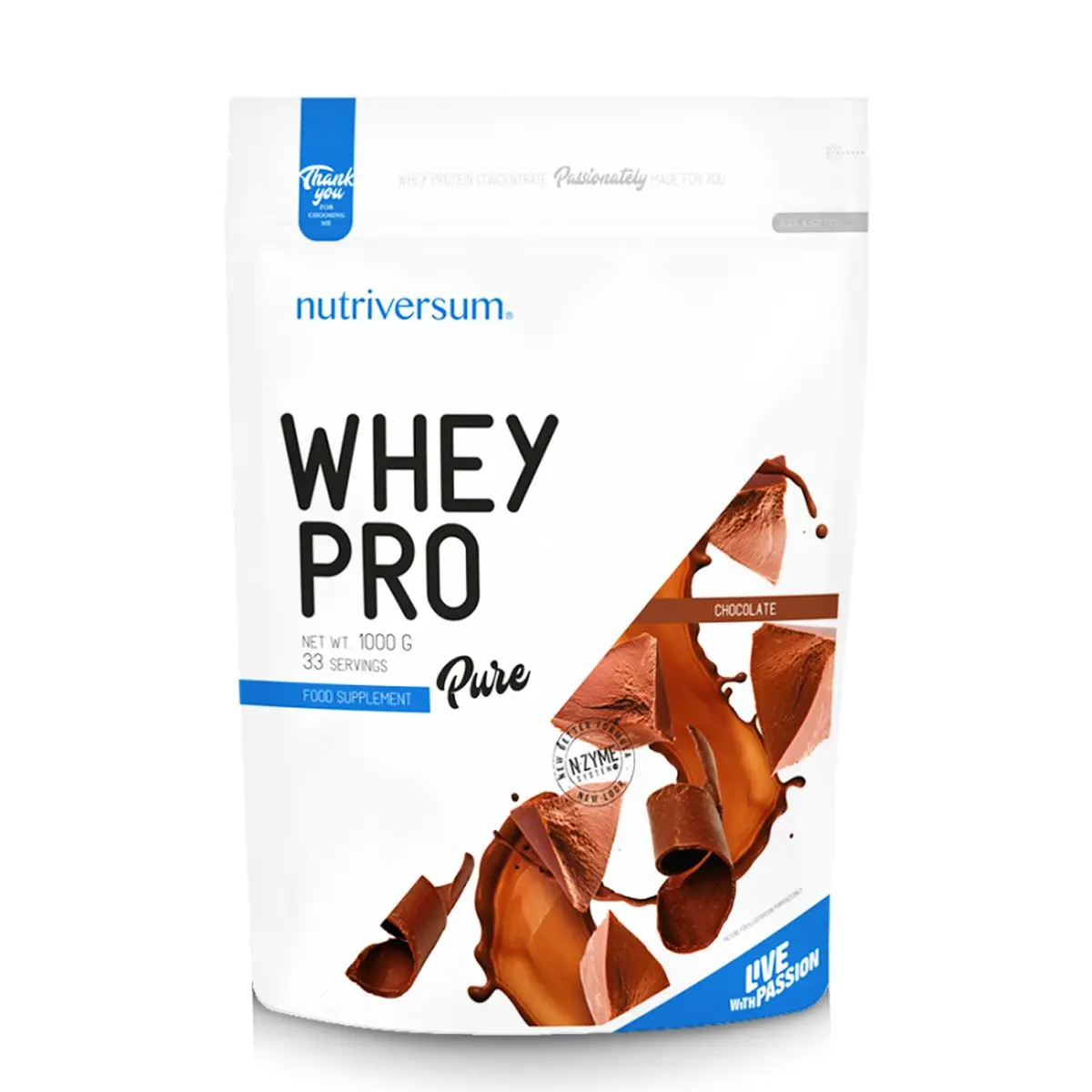 NUTRIVERSUM Whey Pro protein čokolada 1kg