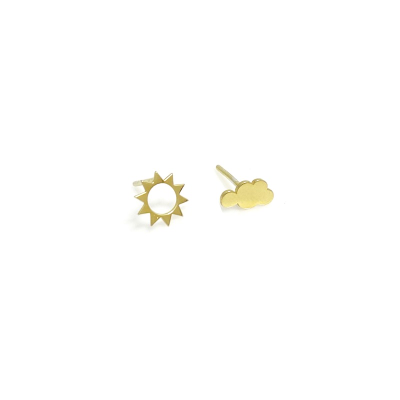 Earrings Sun & Cloud