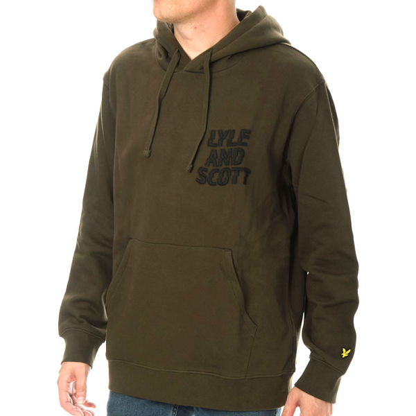 LYLE AND SCOTT DUKS RIPPLE LOGO HOODIE ZA MUŠKARCE