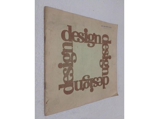 DESIGN 27.11.-11.12.1984.-KATALOG IZLOŽBE