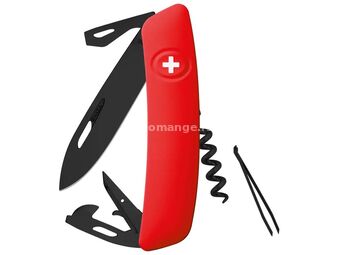 SWIZA džepni nož 95mm - crvena/crna