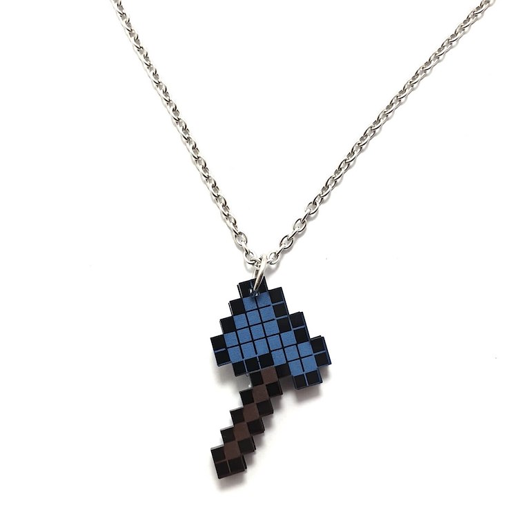 Minecraft Axe ogrlica