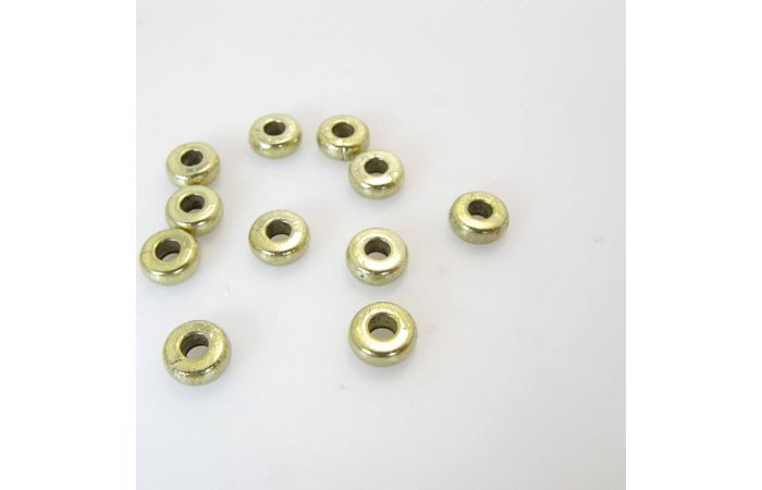 Metalna perla 6.7 x 2.7 mm, rupa oko 2.5 mm- boja antik bronza ( R162AM )