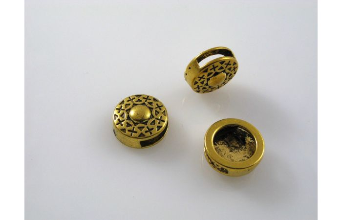 Metalna perla u boji anrtik gold ( MKOK-R134AG )