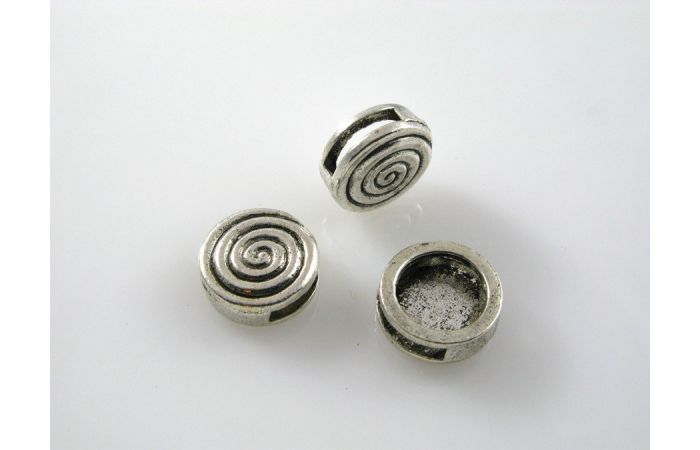 Metalna perla u boji anrtik srebra ( MKOK-R133AS )