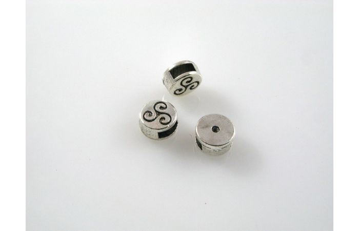 Metalna perla u boji anrtik srebra ( MKOK-R132AS )