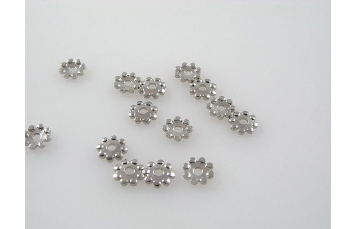 Metalna perla u boji anrtik srebra ( MKOK-R124AS )