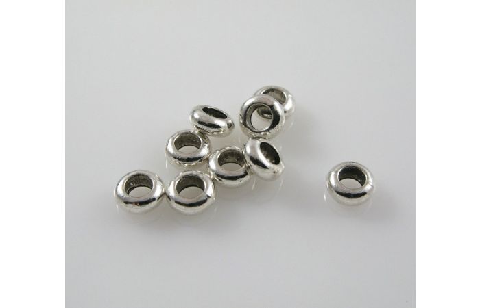 Metalna perla u boji anrtik srebra ( MKOK-R121AS )