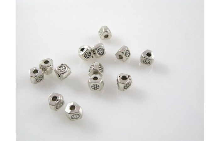 Metalna perla u boji anrtik srebra ( MKOK-R108AS )