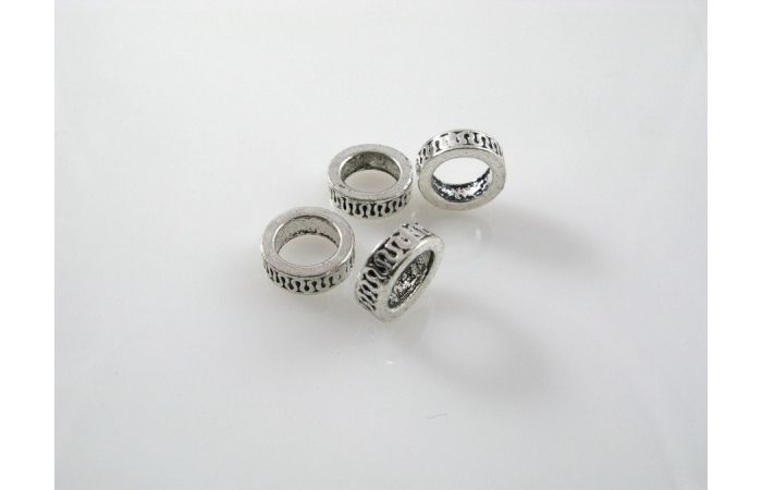 Metalna perla u boji anrtik srebra ( MKOK-R131AS )