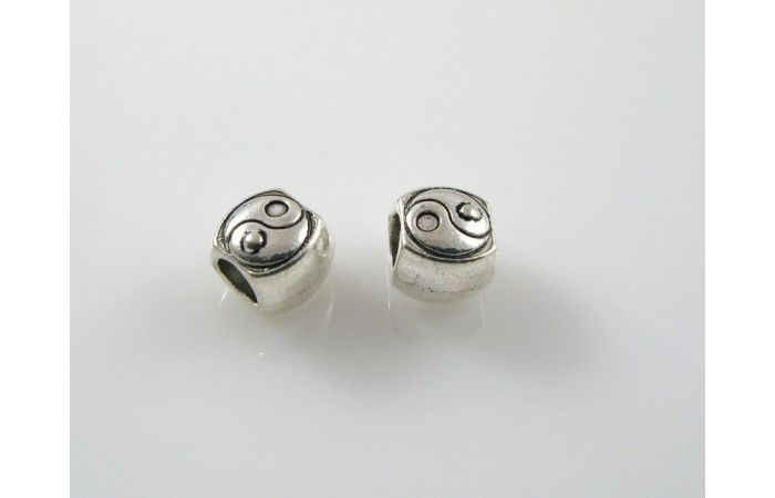 Metalna perla u boji anrtik srebra ( MKOK-R128AS )
