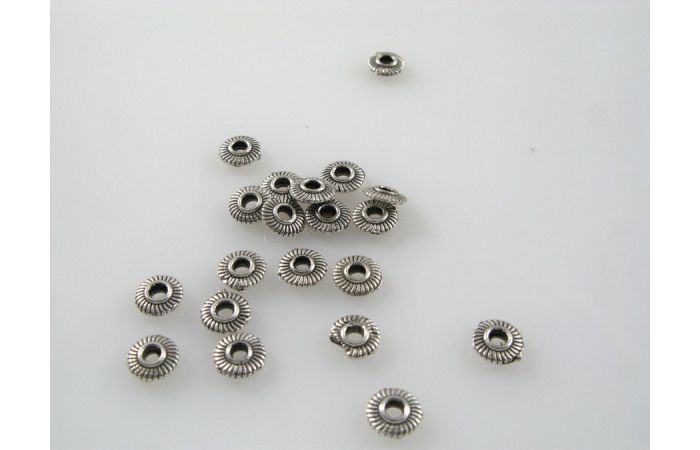Metalna perla u boji anrtik srebra ( MKOK-R107AS )