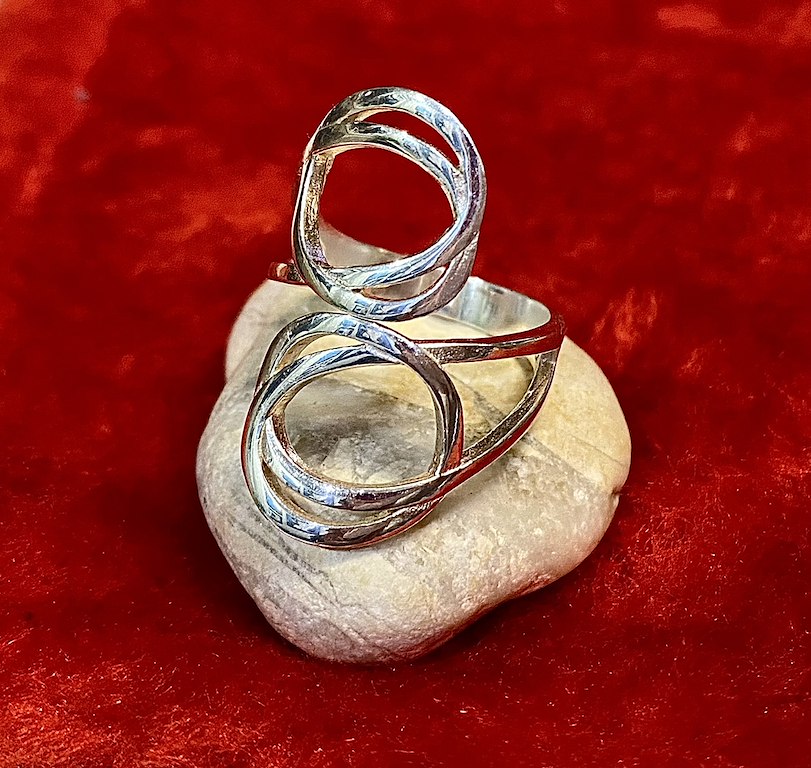 Srebrni prsten „After Eight“ P174