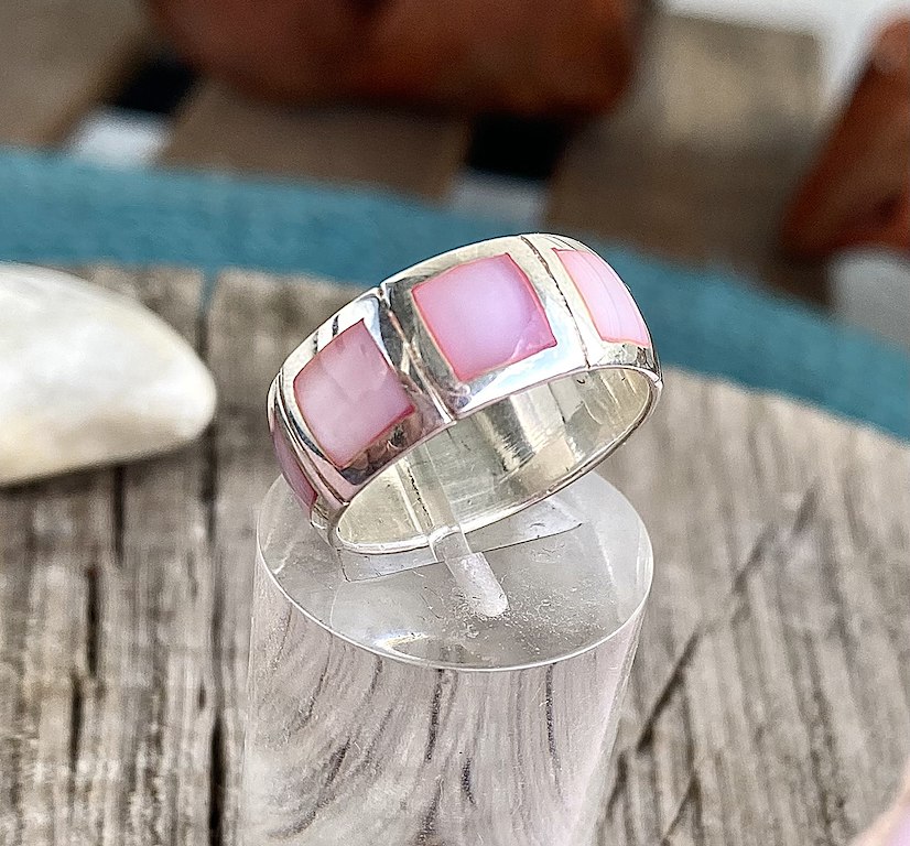 Srebrni prsten „Pink Panter“ P211