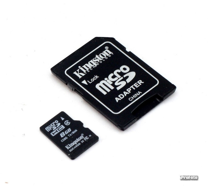 MEMORIJSKA KARTICA KINGSTON HC 4 8GB MICRO SD + ADAPTER (SD)