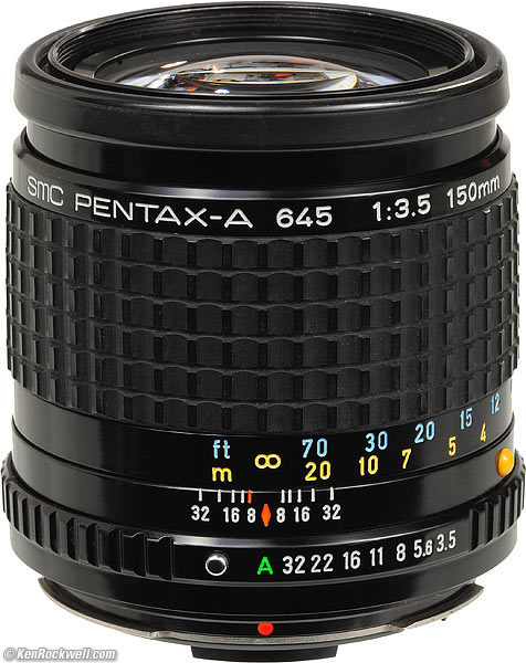 SMC PENTAX-A 645 150MM F/3.5 TELE PHOTO LENS