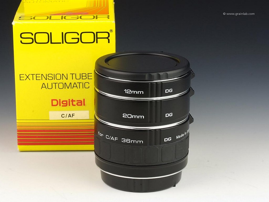 SOLIGOR EXTENSION TUBE SET 3 KOM – CANON EOS SA KONTAKTIMA