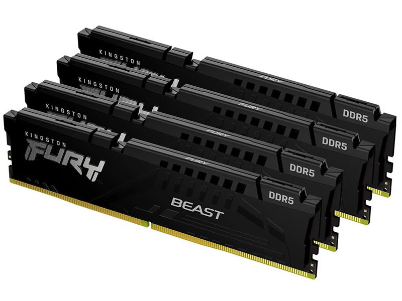 Kingston 128GB DDR5 5200MT/s kit KF552C40BBK4-128 Fury Beast Black