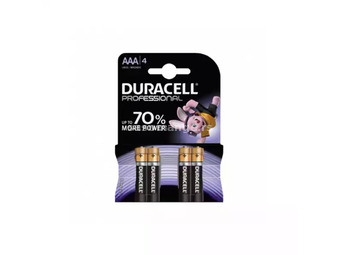 Baterija Duracell Prof AAA (pak 4 kom), nepunjiva