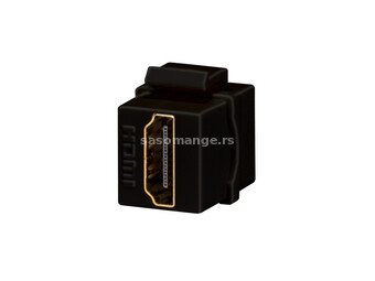 DC, HDMI uticnica F/F za Keystone adapter, crna GW38056