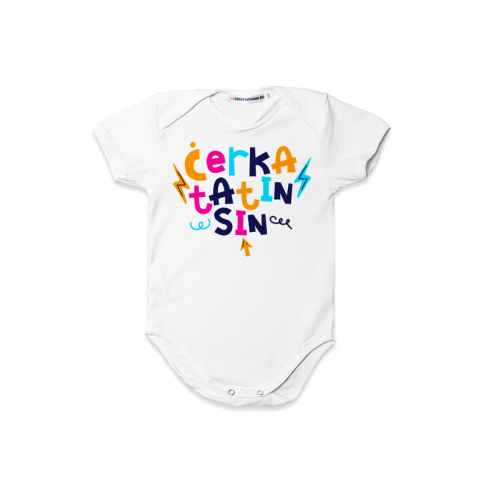 "Ćerka tatin sin" - Baby dres (cs3943)