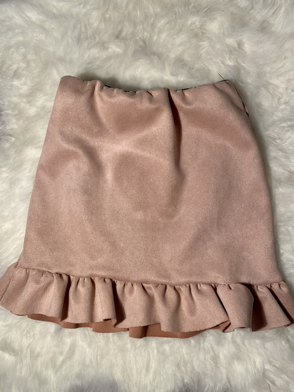 Mini suknja krem/rozikaste boje