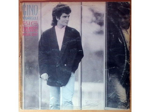 LP GINO VANNELLI - Big Dreamers Never Sleep (1988) VG-