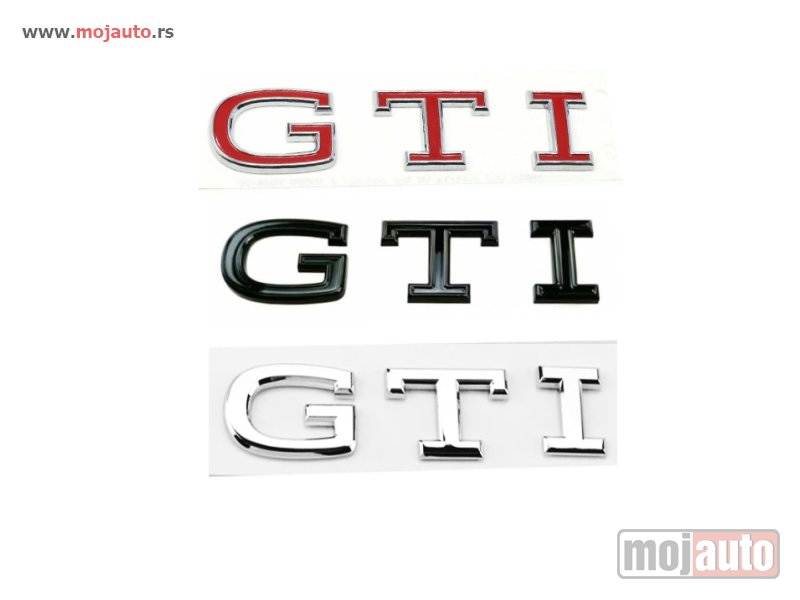 Samolepljiv znak GTI VW Novi tip