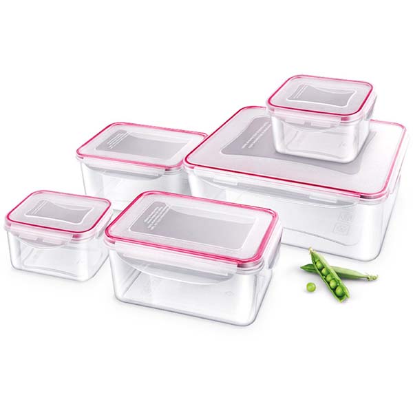 Set pet plastičnih posuda za hranu LT6001 Lamart KUH00016