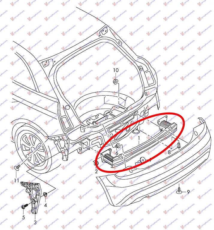 SINA ZADNJEG BRANIKA METALNA
