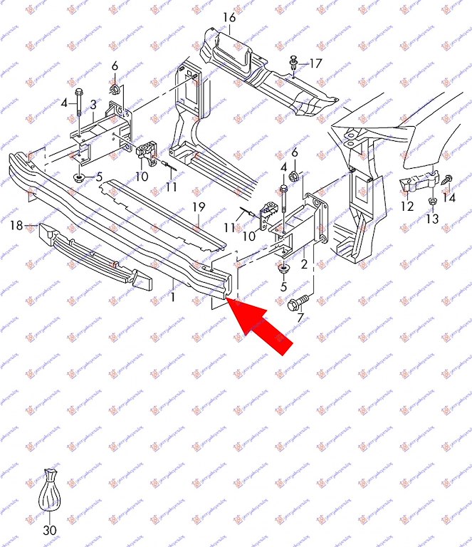 SINA PREDNJEG BRANIKA ALUMINIJUM