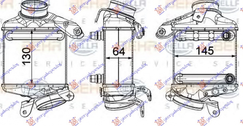 HLAD.INTERC. 4.0-4.4 BENZ (130x144x64)