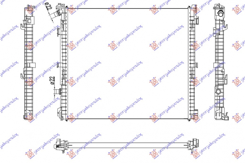 HLADNJAK DODATNI 3.0 BEN 2.0 DIZ 615x564
