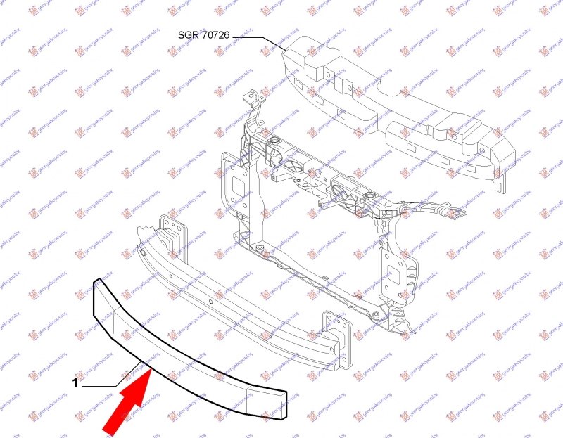 APSORBER PREDNJEG BRANIKA