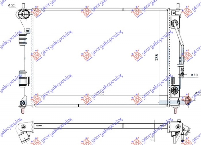 HLAD. MOTORA 1.6-1.8-2.0 BEN AUTO 55x39