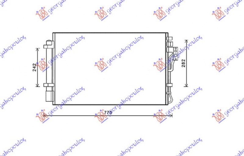 HLAD KLIME 2.7 i24V-2.2 CRDi (67.5x42.5)