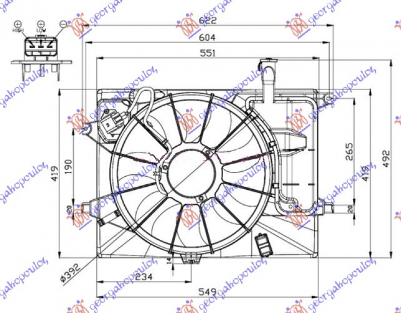 VENTILATOR KOMPLET