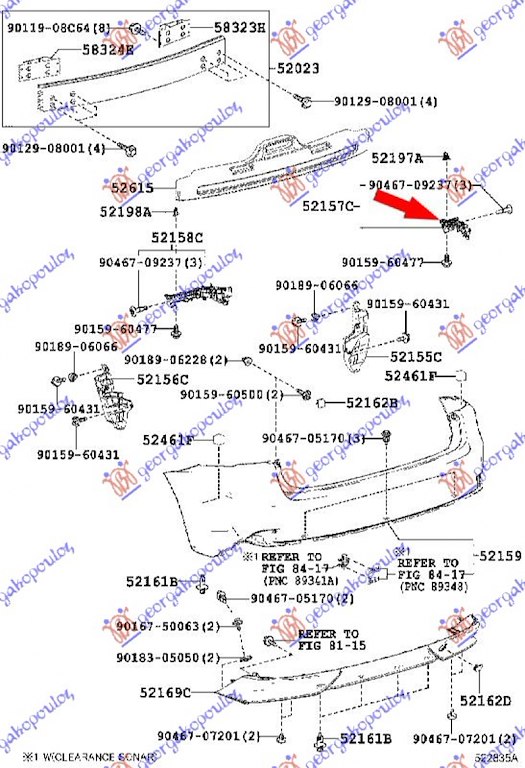 NOSAC ZADNJEG BRANIKA