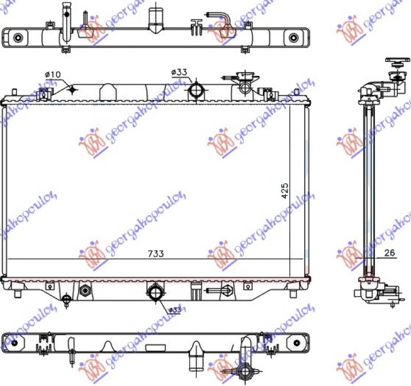 HLADNJAK 2.2 DIZ (72.8x42.5x27)M/A KOYO