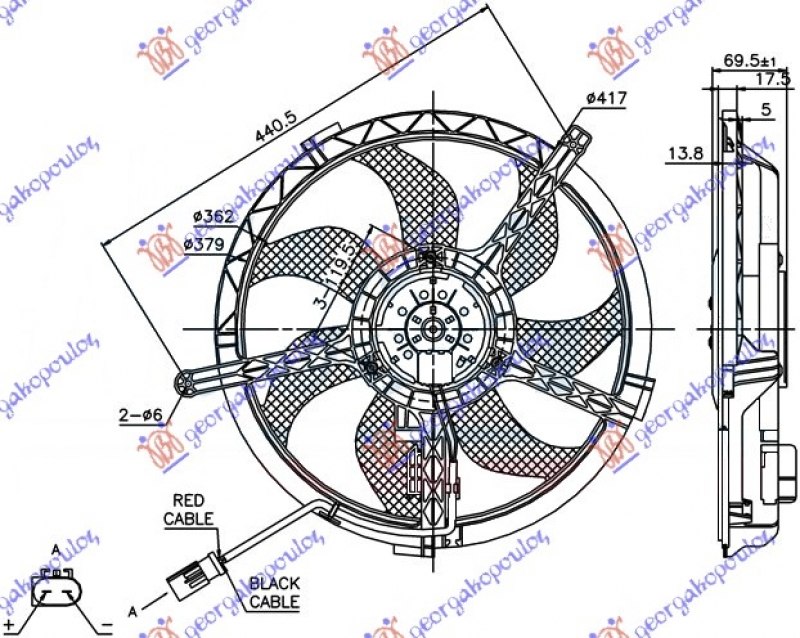 VENTILATOR KOMPLET (2DZEKA)