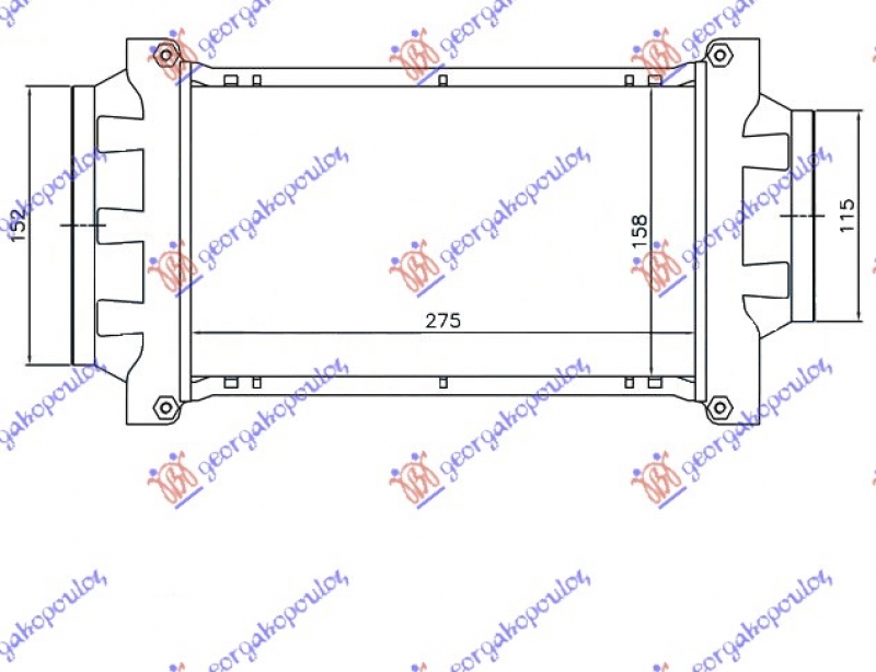 HLAD INTERC.1.6-16V.S/SWORKS27.6x15.8x5.