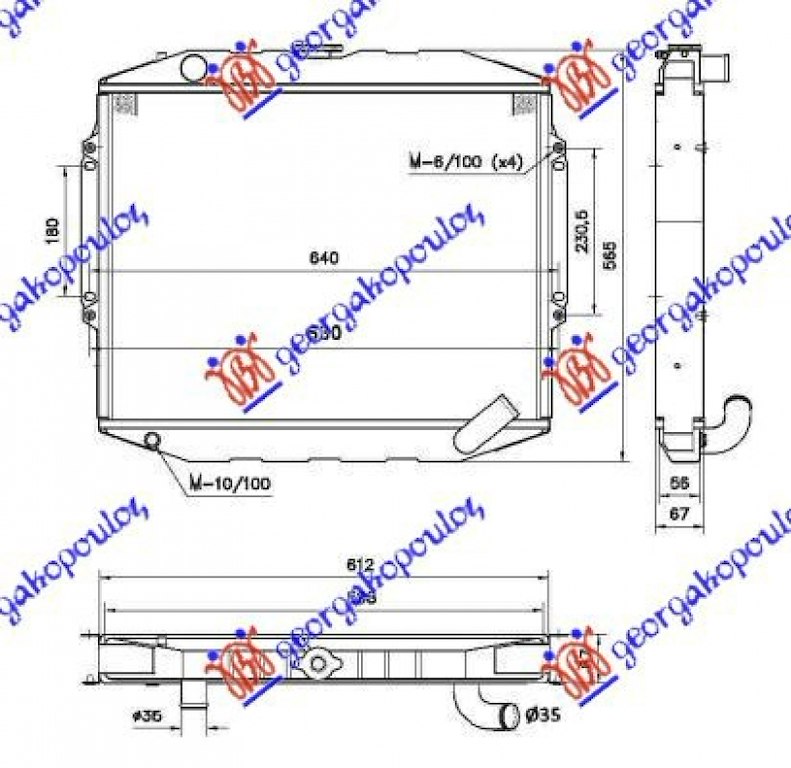 HL. 2.5TDi M/A +/-A/C(45x59.8x5.3)BAKAR