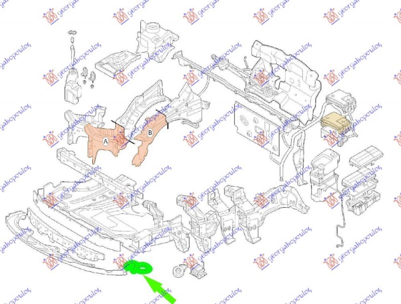 NOSAC SINE PREDNJEG BRANIKA DONJI