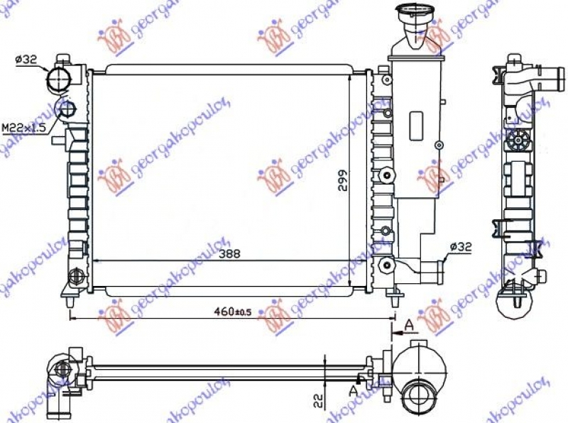 HLADNJAK MOTORA XN (39x32)