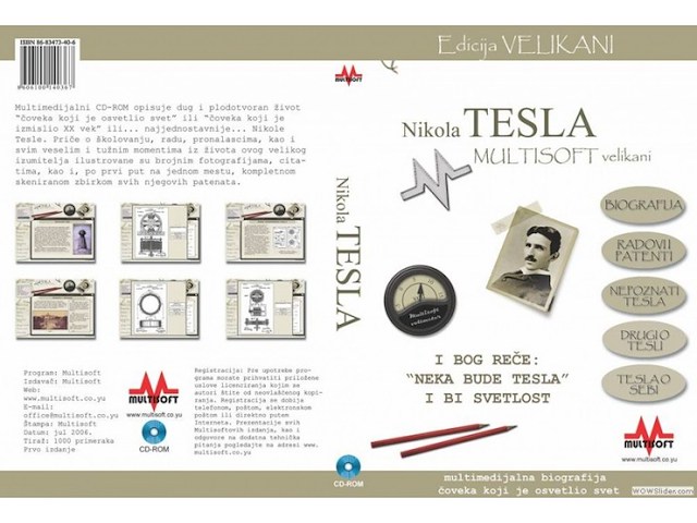 NIKOLA TESLA MULTISOFT VELIKANI  - DVD Nov